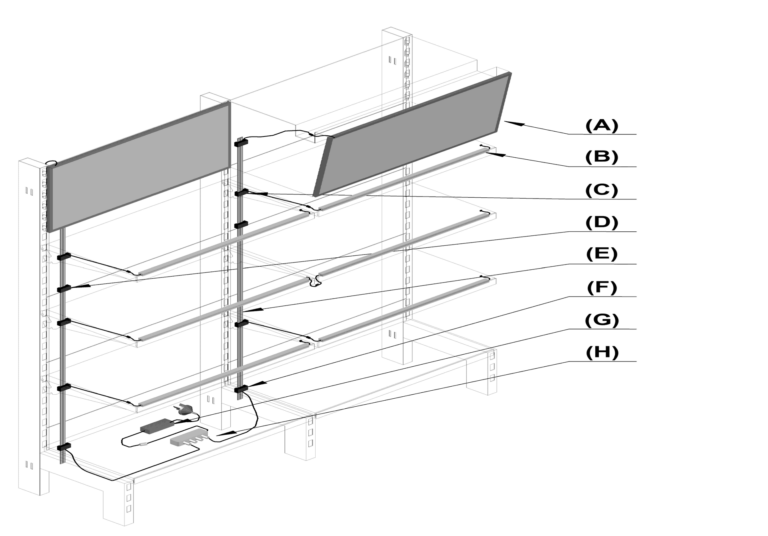 Magnetic Power Track Joiner - LED Shelving | Mills Shelving