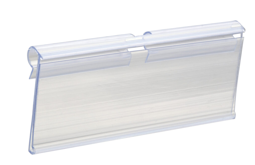 Clear Ticket Holder for Flipper Hook | Mills Shelving